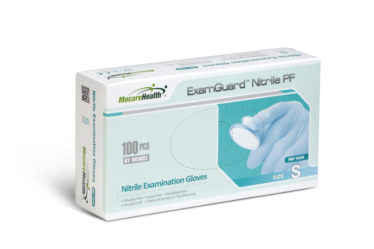 ExamGuard PF Nitrile Medical Exam Gloves - SMALL & LARGE SIZES ONLY ...